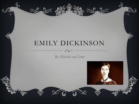 Ppt Emily Dickinson Powerpoint Presentation Free Download Id2199542