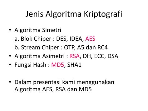 ppt algoritma kriptografi modern powerpoint presentation free download id 2198776
