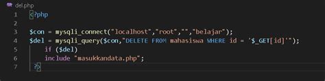 cara delete data mysql dengan php redaksiana