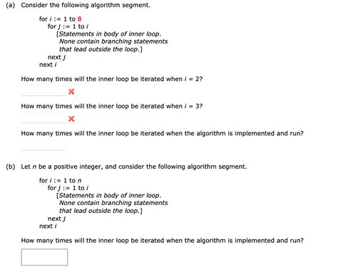 solved a ﻿consider the following algorithm segment for