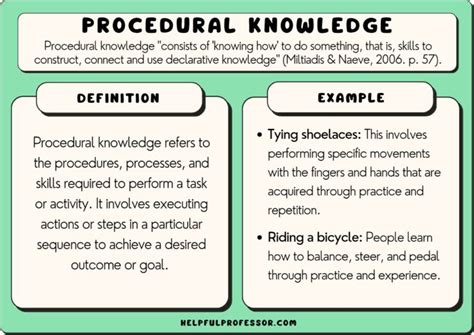 10 procedural knowledge examples 2024