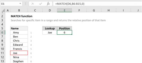 how to use the excel match function excelfind