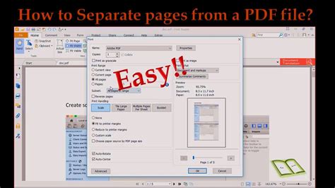 how to separate pages from a pdf file free use foxit reader to separate pages youtube