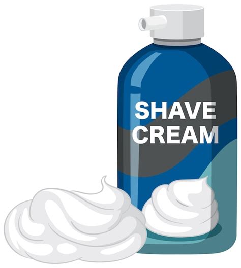 Premium Vector Isolated Shaving Cream Bottle