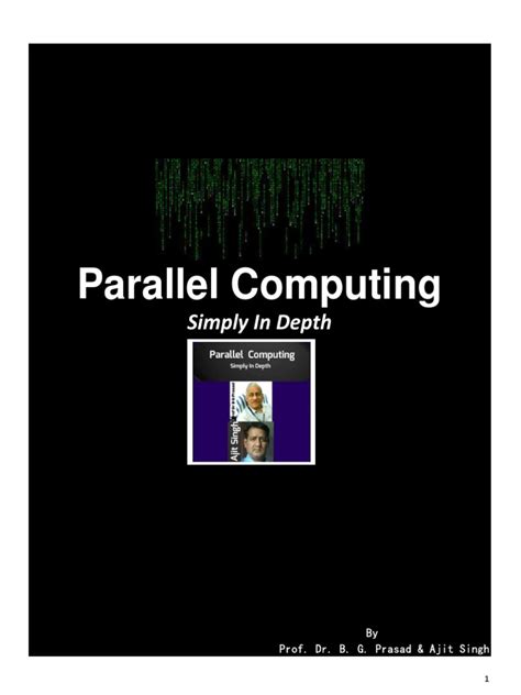 parallel computing simply in depth by ajit singh pdf pdf parallel computing central