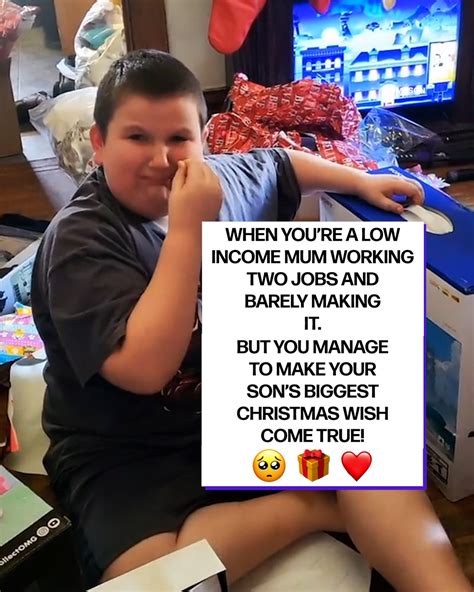 Hardworking Mum Makes Sons Christmas Wish Come True 🥺 Face His Face Says It All 🥺 ️ By Tyla