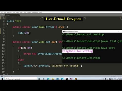 Learn User Defined Exception In Java Learn Coding Mind Luster