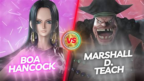 BOA HANCOCK VS MARSHALL D TEACH BATTLE JUMP FORCE GAMEPLAY ANIME X