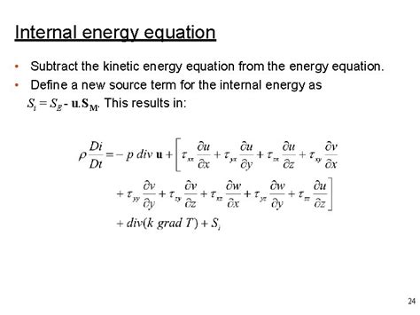 lecture 3 conservation equations applied computational fluid dynamics