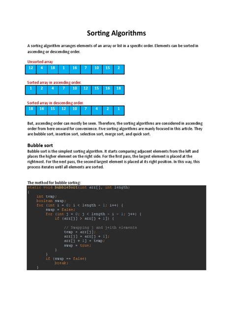 sorting algorithms pdf computer programming applied mathematics