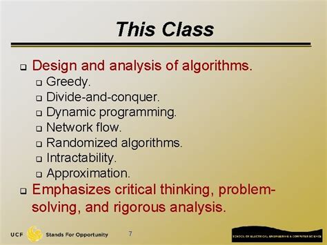 cot 5405 design and analysis of algorithms cliff