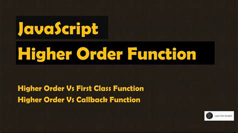 higher order functions in javascript advanced javascript interview questions youtube