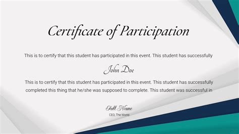 Simple Certificate Generator