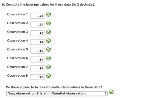 solved consider the following data for two variables x and