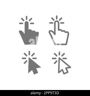 Cursor Icons Web Pointer Clicking Scale Arrow And Magnifier Icon