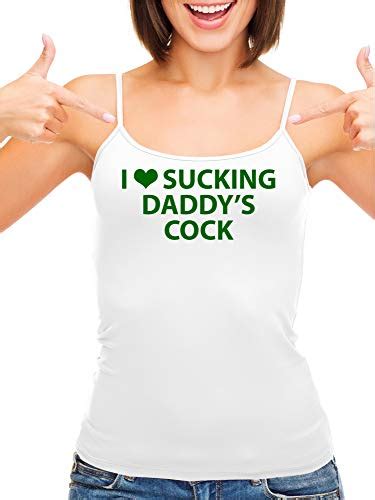Knaughty Knickers I Love Sucking Daddys Cock Ddlg Oral White Camisole Cat House Riot