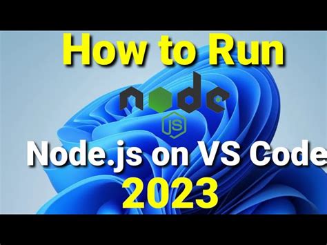 Как Подключить Node Js Visual Studio Code