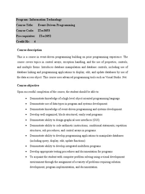 event driven programming pdf computer programming computer program