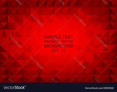 Abstract Red Geometric Triangle Background Vector Image