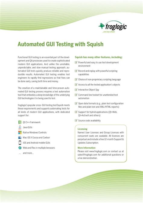 pdf automated gui testing with squish public squish pdf