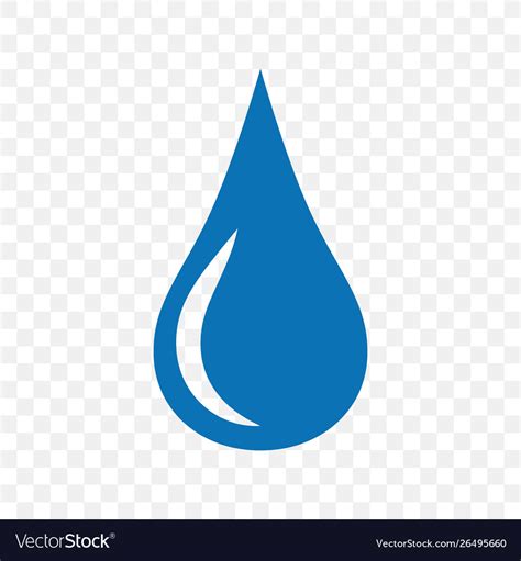 Water Blue Drop Icon Symbol And Sign Royalty Free Vector