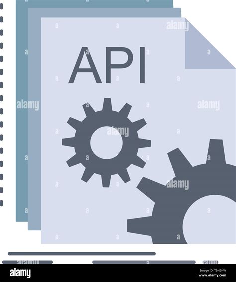 Api App Coding Developer Software Flat Color Icon Vector Stock Vector Image Art Alamy