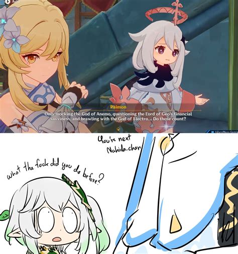 Автор Lumine Genshin Impact Female Traveler Люмин Paimon