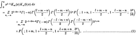 an infinite integral involving a product of two modified bessel functions of the second kind