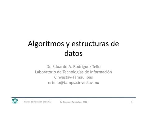 PDF de programación Algoritmos y estructuras de datos