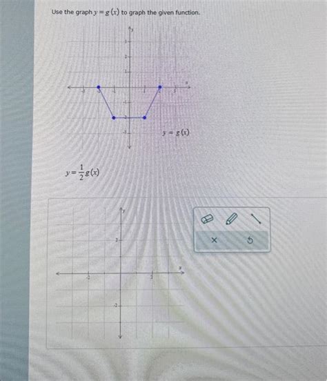 solved use the graph y g x to graph the given function