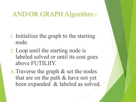 problem reduction and or graph and ao algorithm ppt