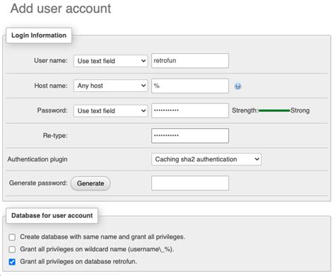 create a mysql database using docker
