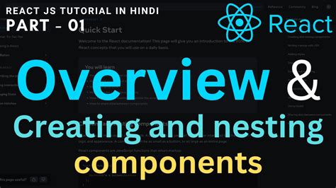 react js tutorial for beginners in hindi overview and creating and nesting component 01 youtube