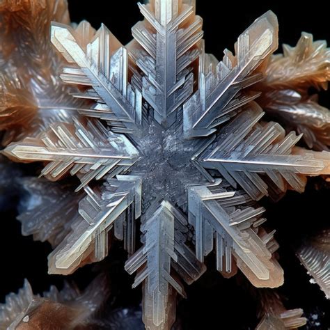 Premium AI Image Crystalline Formations Patterns And Delicate