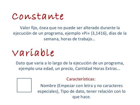 ¿qué son variables y constantes ejemplos y diferencias platzi