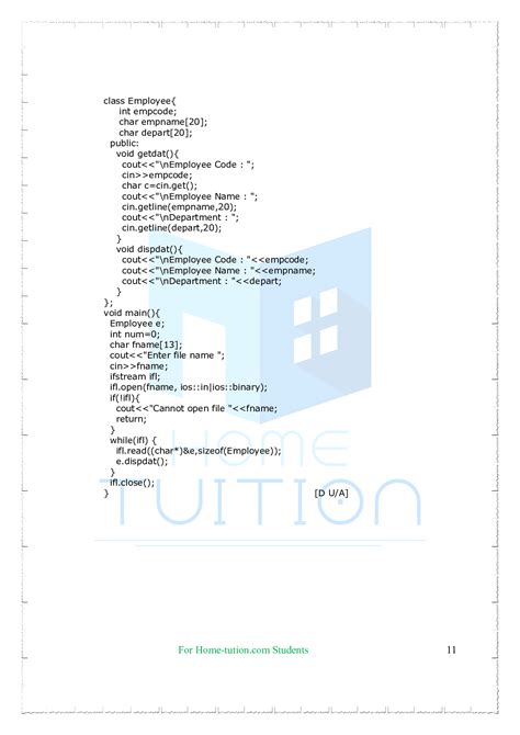 Important Questions For Class 12 Computer Science Chapter Data File Handling