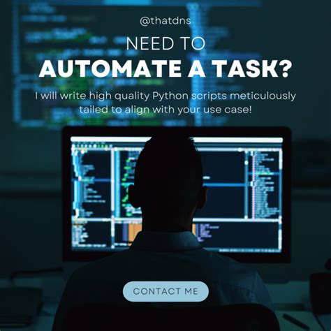 write python scripts for automation data analysis and more by thatdns fiverr