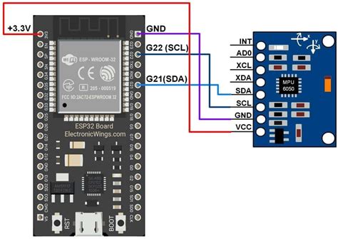 Esp32 Mpu 6050 Accelerometer And Gyroscope Arduino Random 50 Off