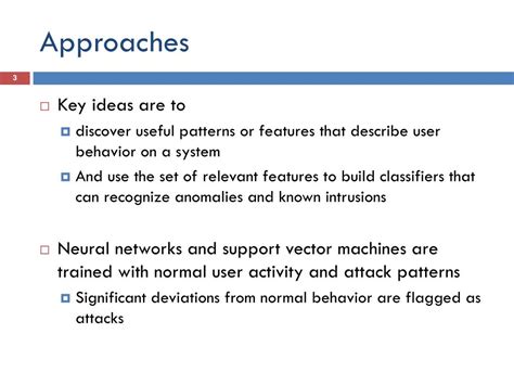 ppt intrusion detection using neural networks and support vector machine powerpoint