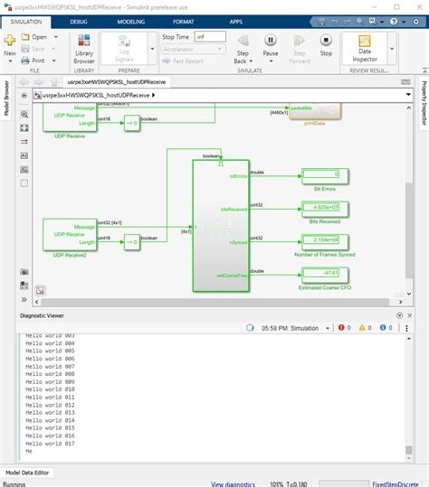 target qpsk transmitter and receiver to usrp e3xx using hw sw co design workflow matlab
