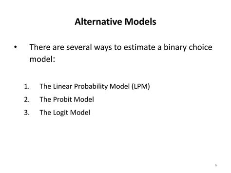 ppt binary choice models powerpoint presentation free download id 1881090