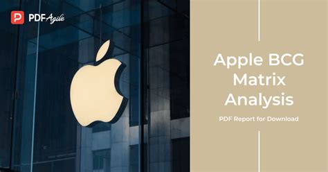 BCG Matrix Analysis Of Apple PDF Agile