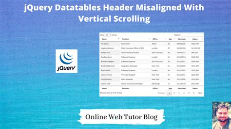 fix jquery datatables header misalignment with vertical scrolling