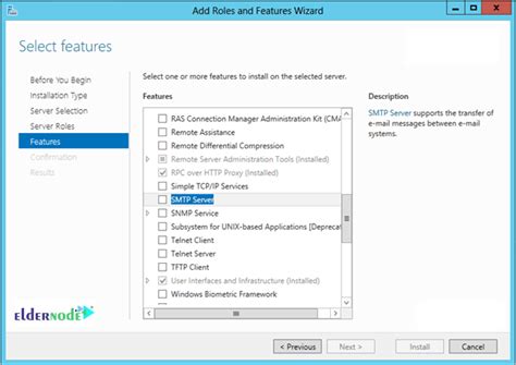 tutorial setup and configure mail server on rdp eldernode