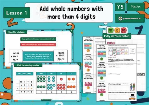 year 5 addition and subtraction add whole numbers with more than 4 digits lesson 1