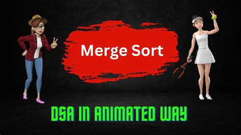merge sort in animated way sorting algorithm best sorting algorithm youtube