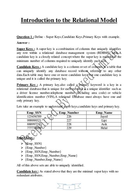 database assignment