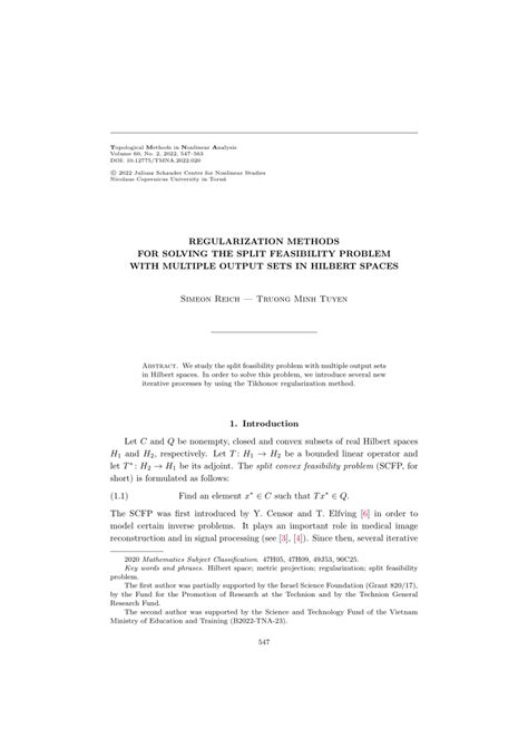 pdf regularization methods for solving the split feasibility problem with multiple output sets