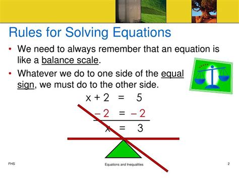 solving for a variable one step equation