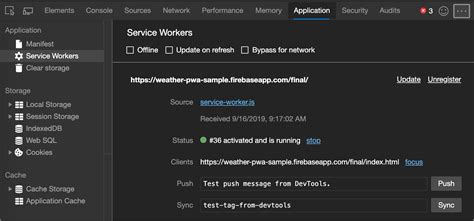 depurar aplicaciones web progresivas pwa microsoft edge development microsoft learn